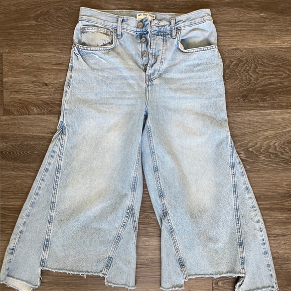 We The Free | Jeans | We The Free Ripple Wide Leg Crop Jeans In Light ...